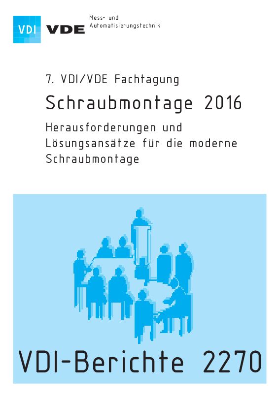 Schraubmontage 2016 - VDI nachrichten